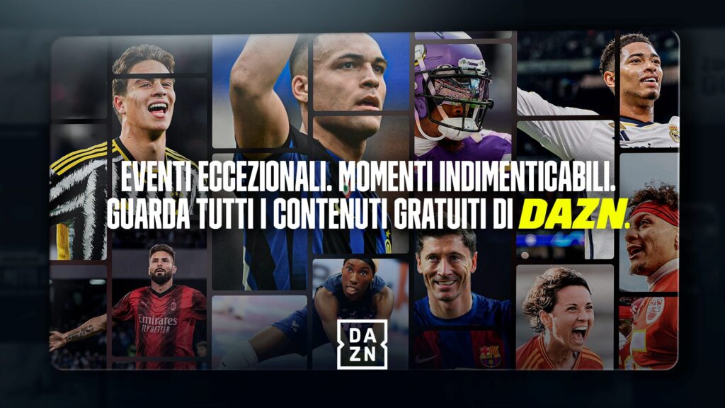 DAZN Free: aperta la visione a partite ed eventi senza pagare